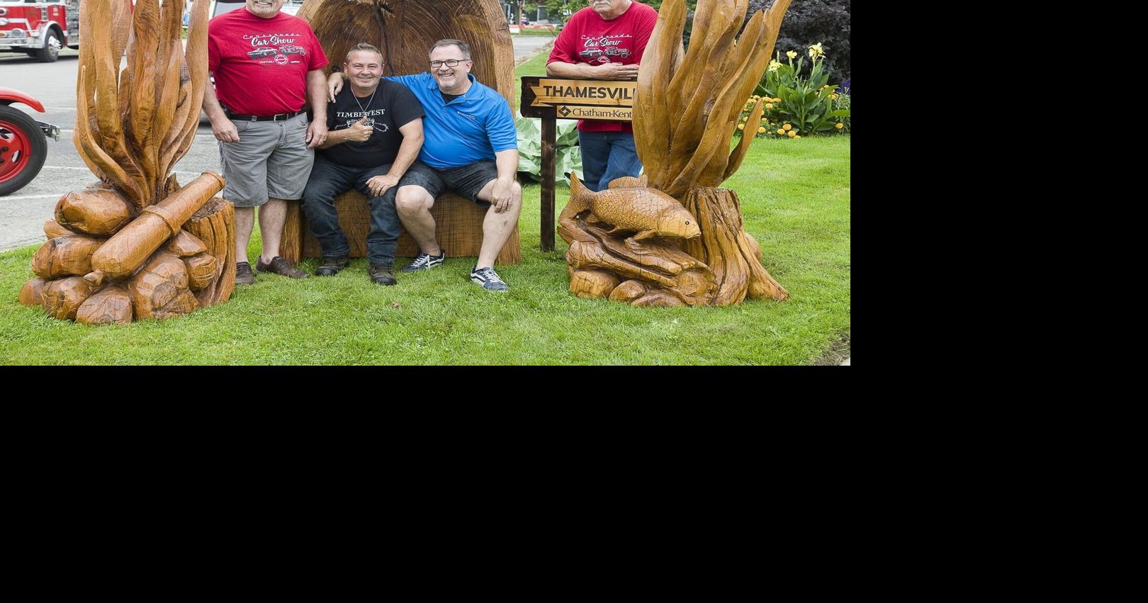 Thamesville unveils War of 1812 - Themed Wood Carving