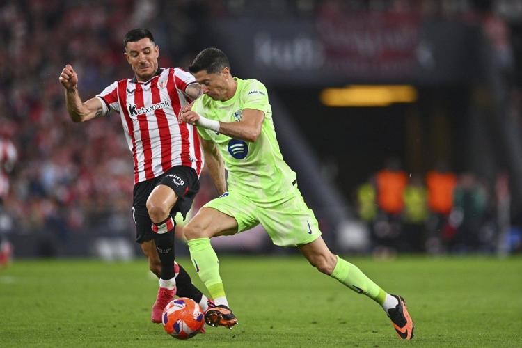 Lewandowski strikes twice for champion Barcelona but can't catch Mbappé ...