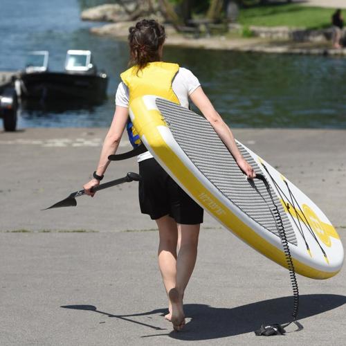 A beautiful day to standup paddle board at Hamilton’s Bayfront