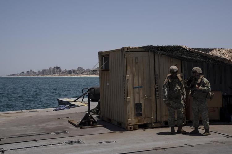 US military shows reporters pier project in Gaza as it takes another ...