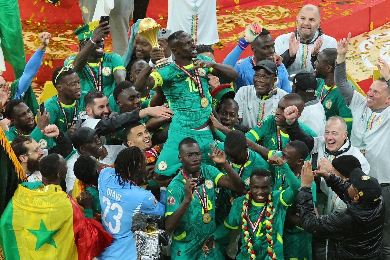 Senegal and Morocco fined and players banned after African Cup final ...