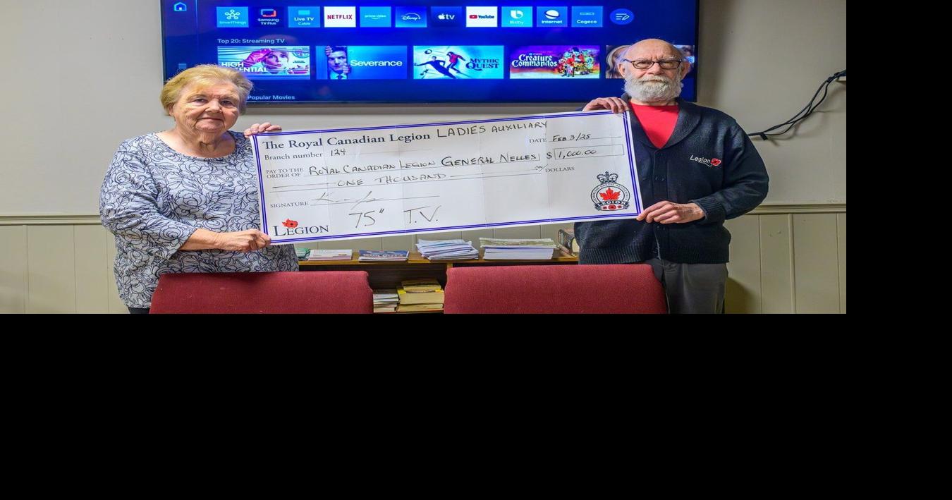Legion gets a new TV, thanks to Ladies Auxiliary pie sales