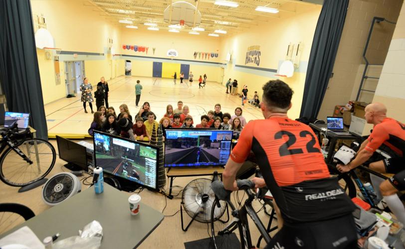 Hamilton cyclists bike for 24 hours to help kids in need