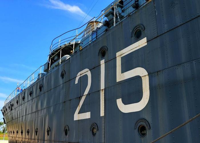HMCS Haida’s big guns roar to life in Hamilton Harbour