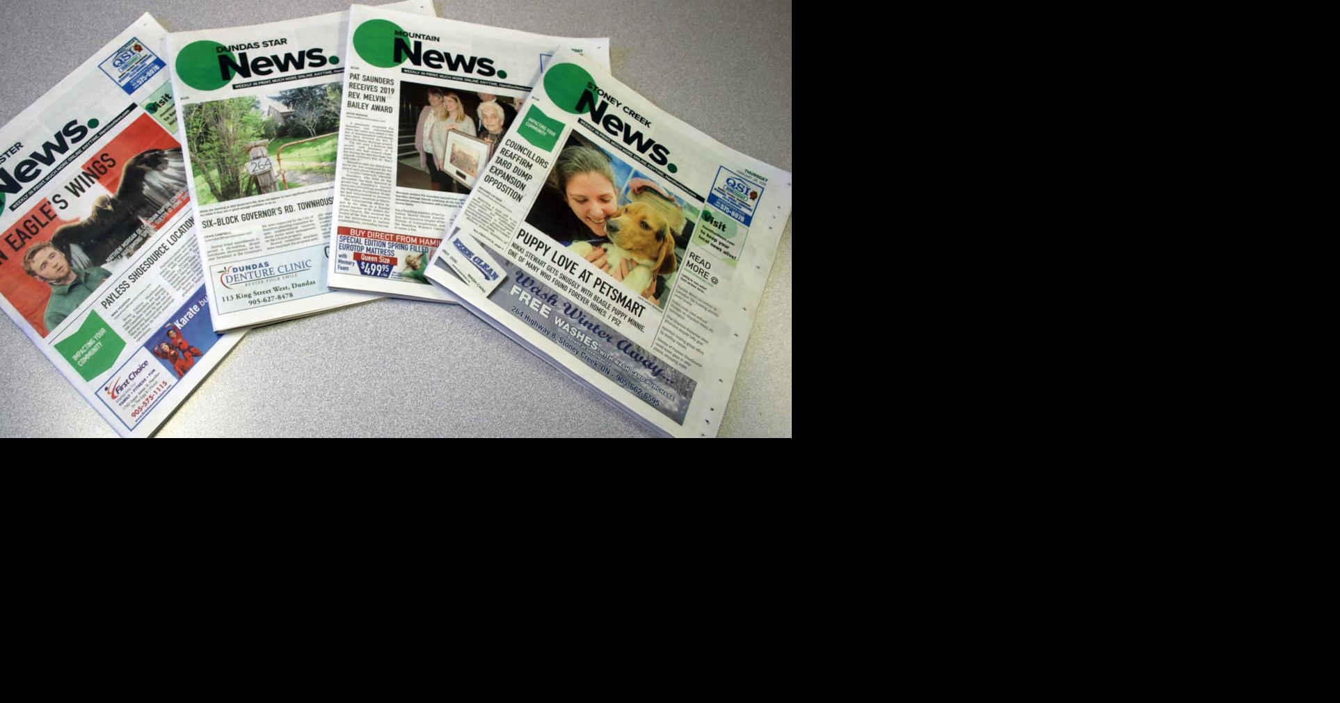 Digital copies of Ancaster News, Dundas Star News, Hamilton Mountain ...