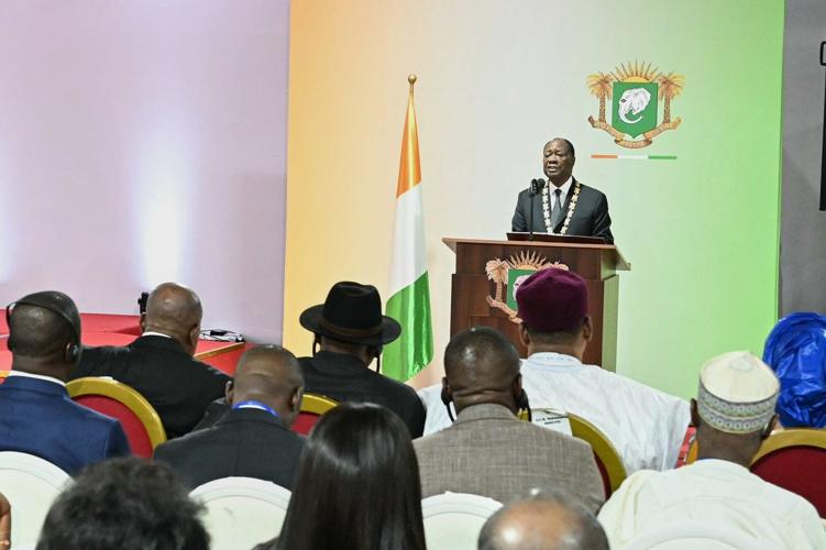 Ivory Coast's incumbent leader Ouattara is sworn in for a fourth term