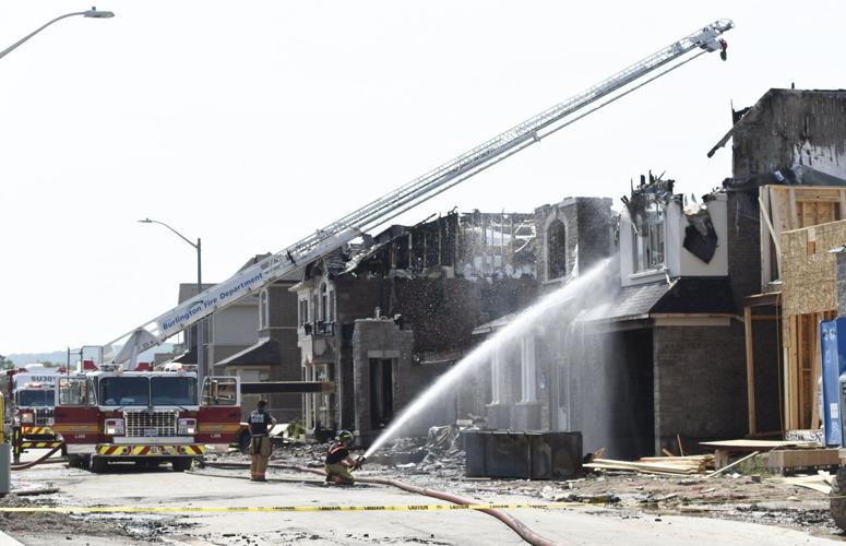 Suspicious: Massive fire damages multiple homes in Burlington