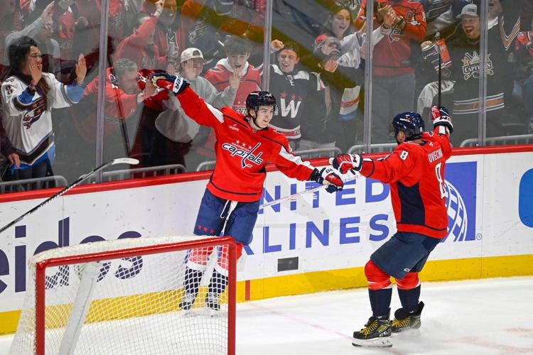 Defenseman Cole Hutson impresses in his NHL debut, then scores at the ...