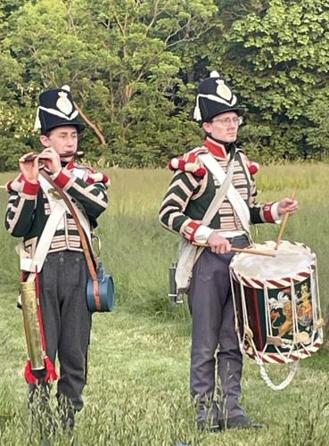 Re-enactment features muskets, fireworks and a drone show