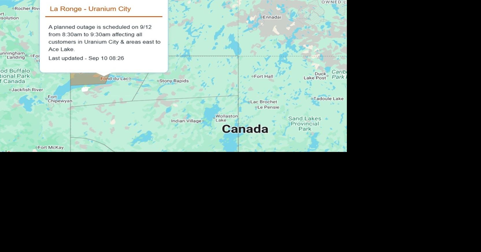 Planned power outage set for Uranium City and Ace Lake area