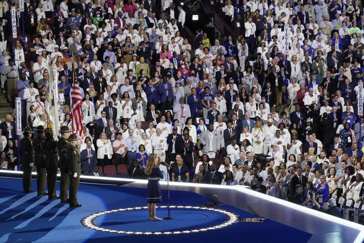 Female delegates at the DNC are wearing white to honor women's suffrage ...