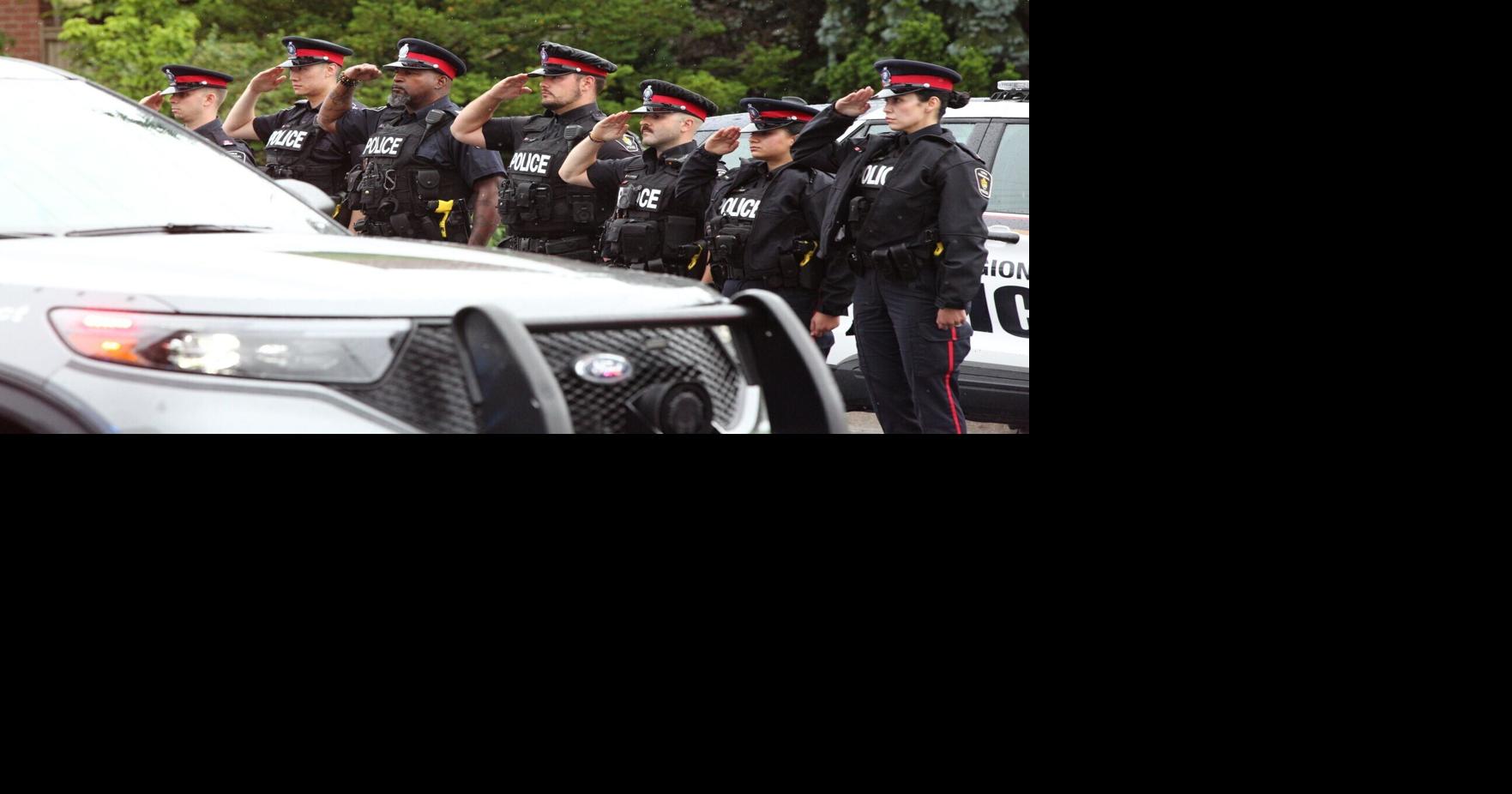 Police honour fallen officer Marc Pinizzotto in procession