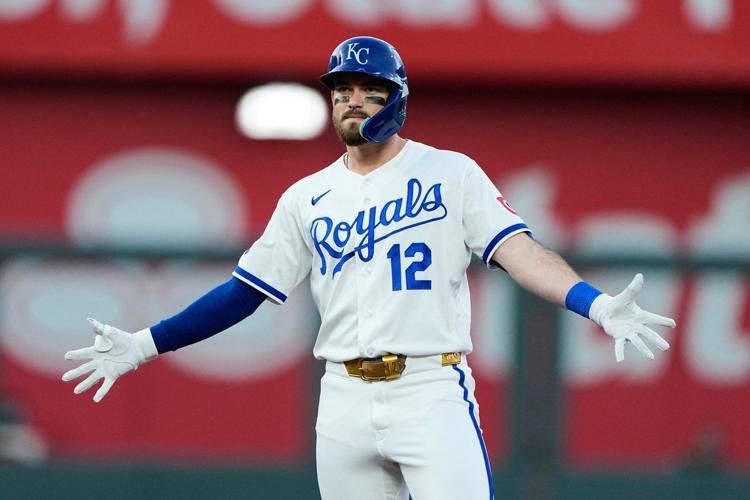 Bobby Witt Jr. homers before leaving with knee injury in Royals' 14-6 ...