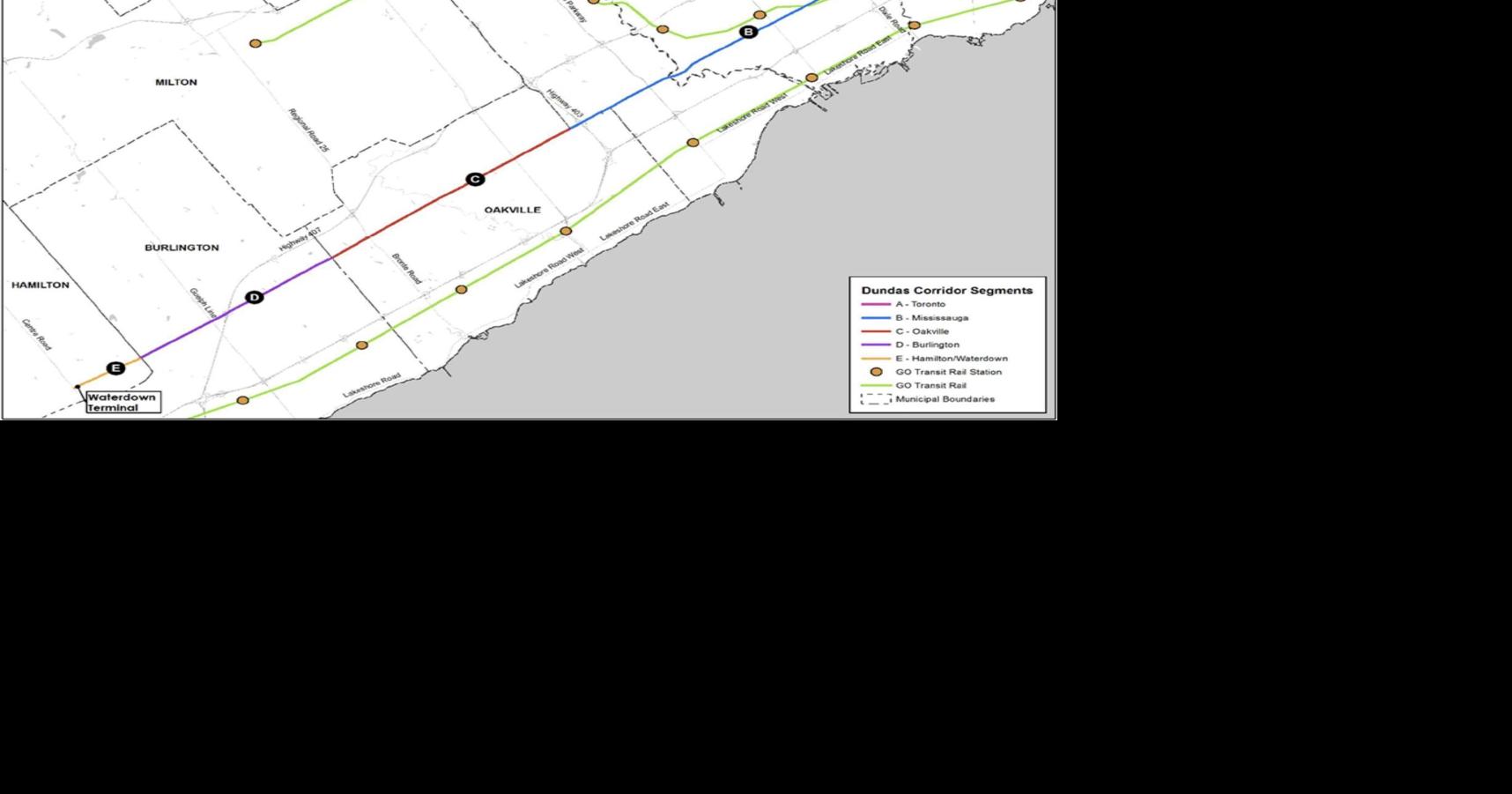 Metrolinx studies Toronto to Waterdown BRT corridor on Dundas Street