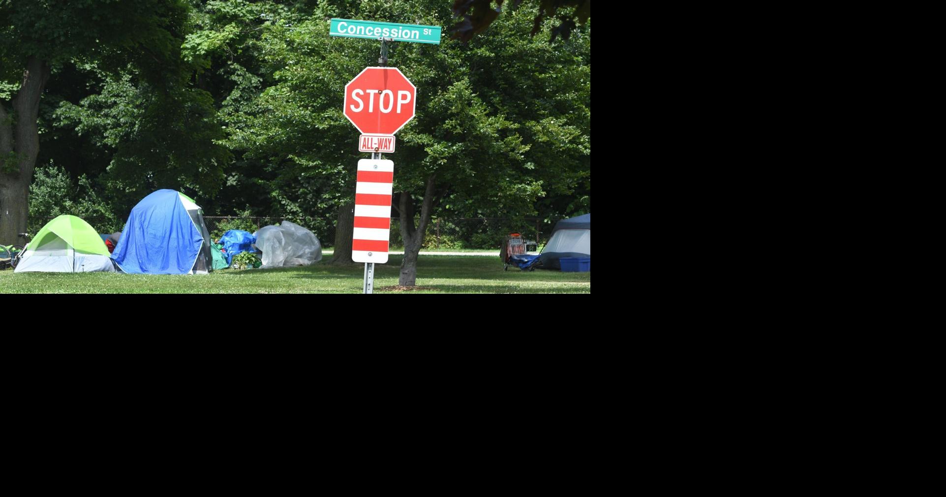 Debate over tent encampment ban in Hamilton parks put off