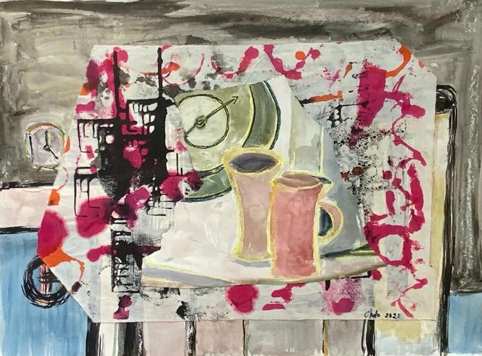 Chelo Sebastian isn’t afraid to take scissors to her paintings