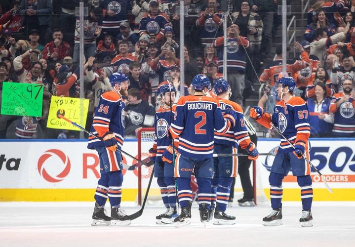 Edmonton Oilers defenceman Evan Bouchard joins elite company with six ...