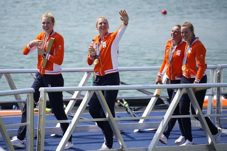 Dutch rower Marloes Oldenburg celebrates rowing Olympic gold 2 years ...