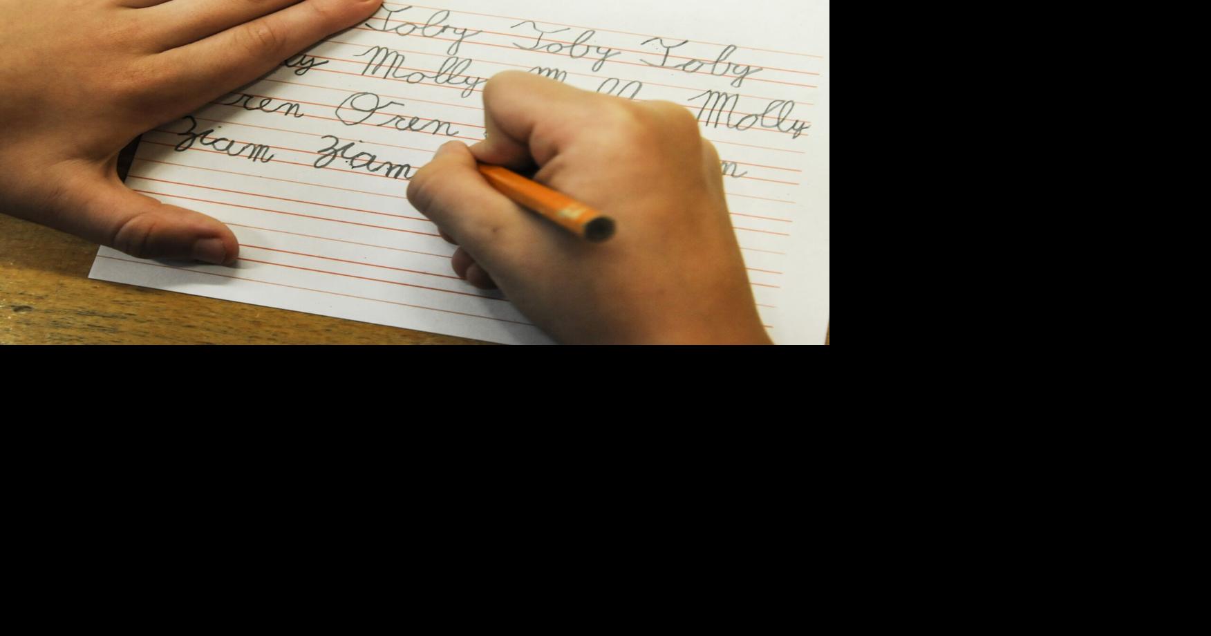 When did cursive become a whole other language?