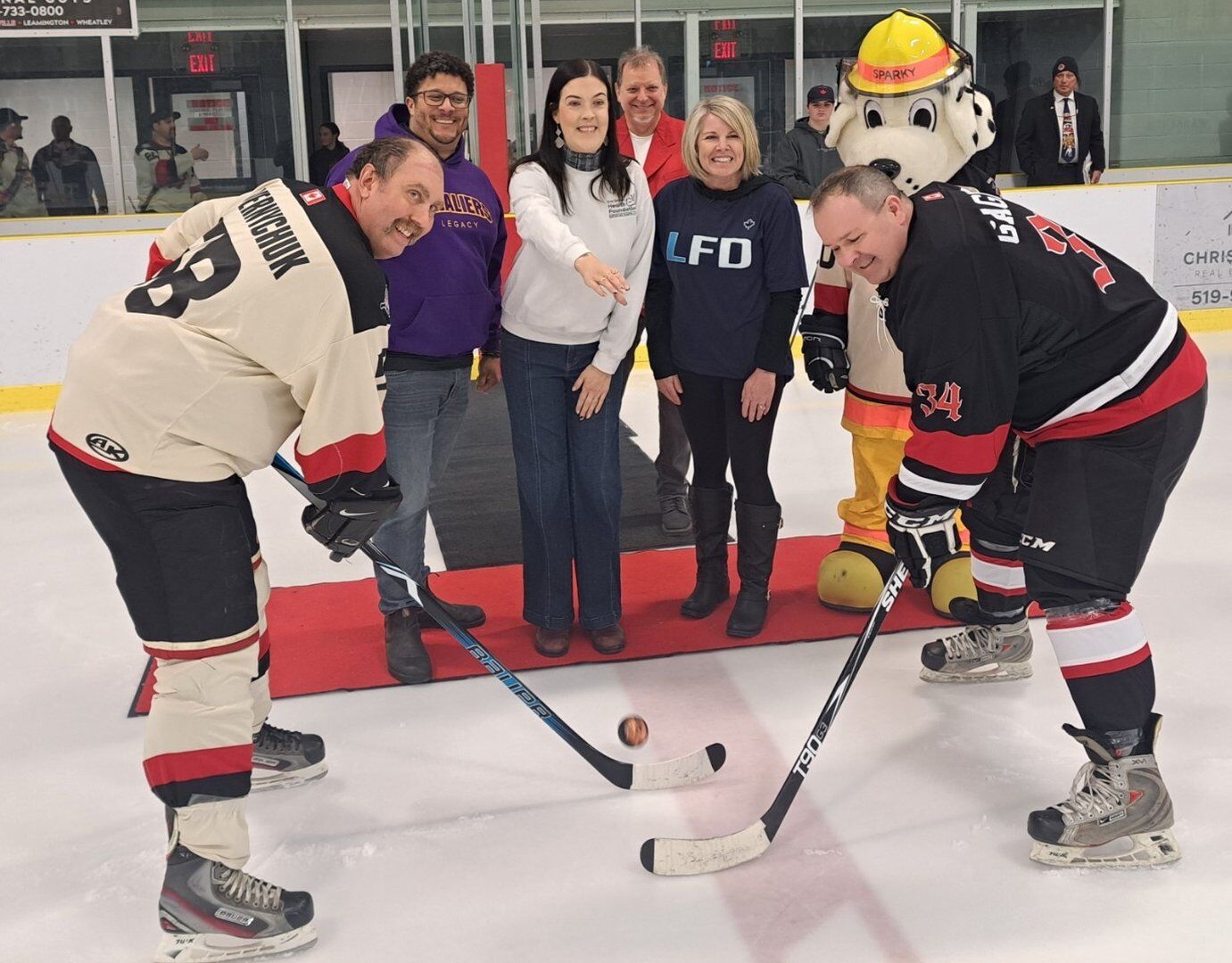Firefighters Hit the Ice to Support Erie Shores Health Care