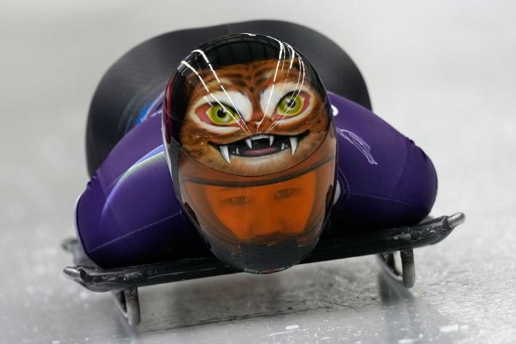Faces of fearlessness: Skeleton helmets at the Milan Cortina Winter ...