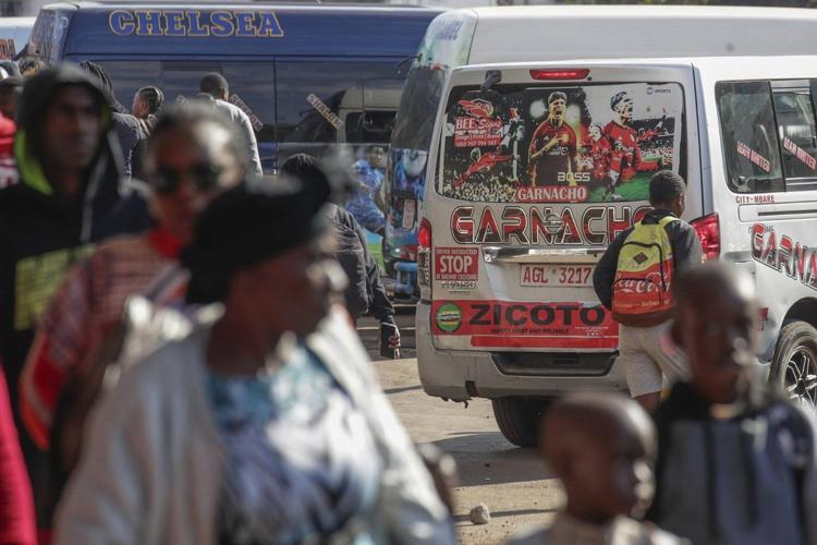 Photos of taxi drivers in Zimbabwe showing off team colors for the ...