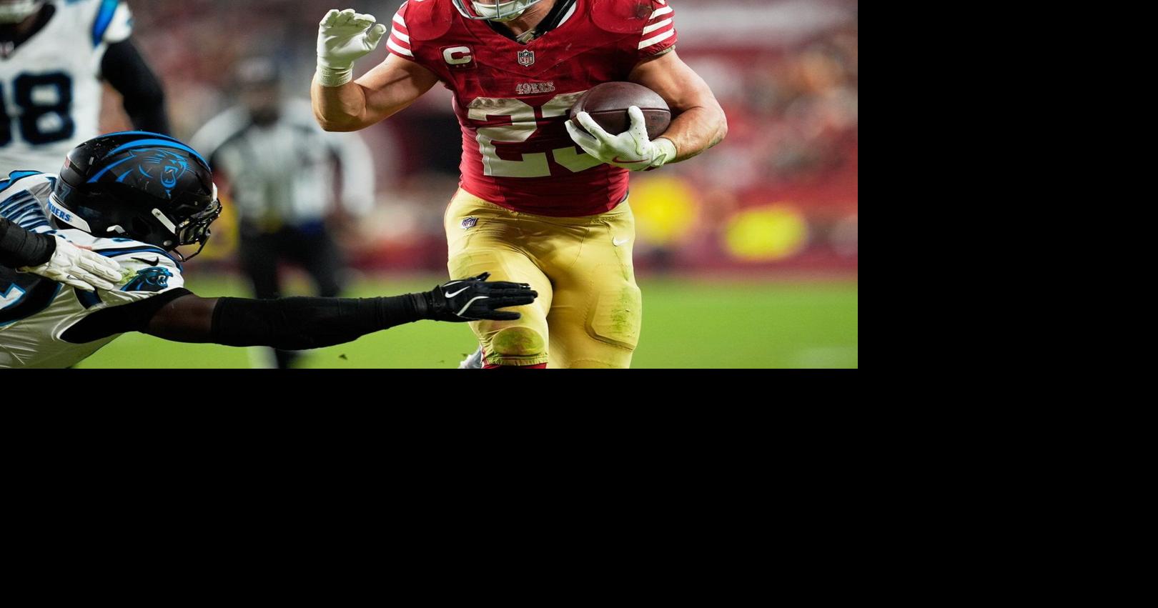 Christian McCaffrey's big night leads 49ers to 20-9 victory over Panthers