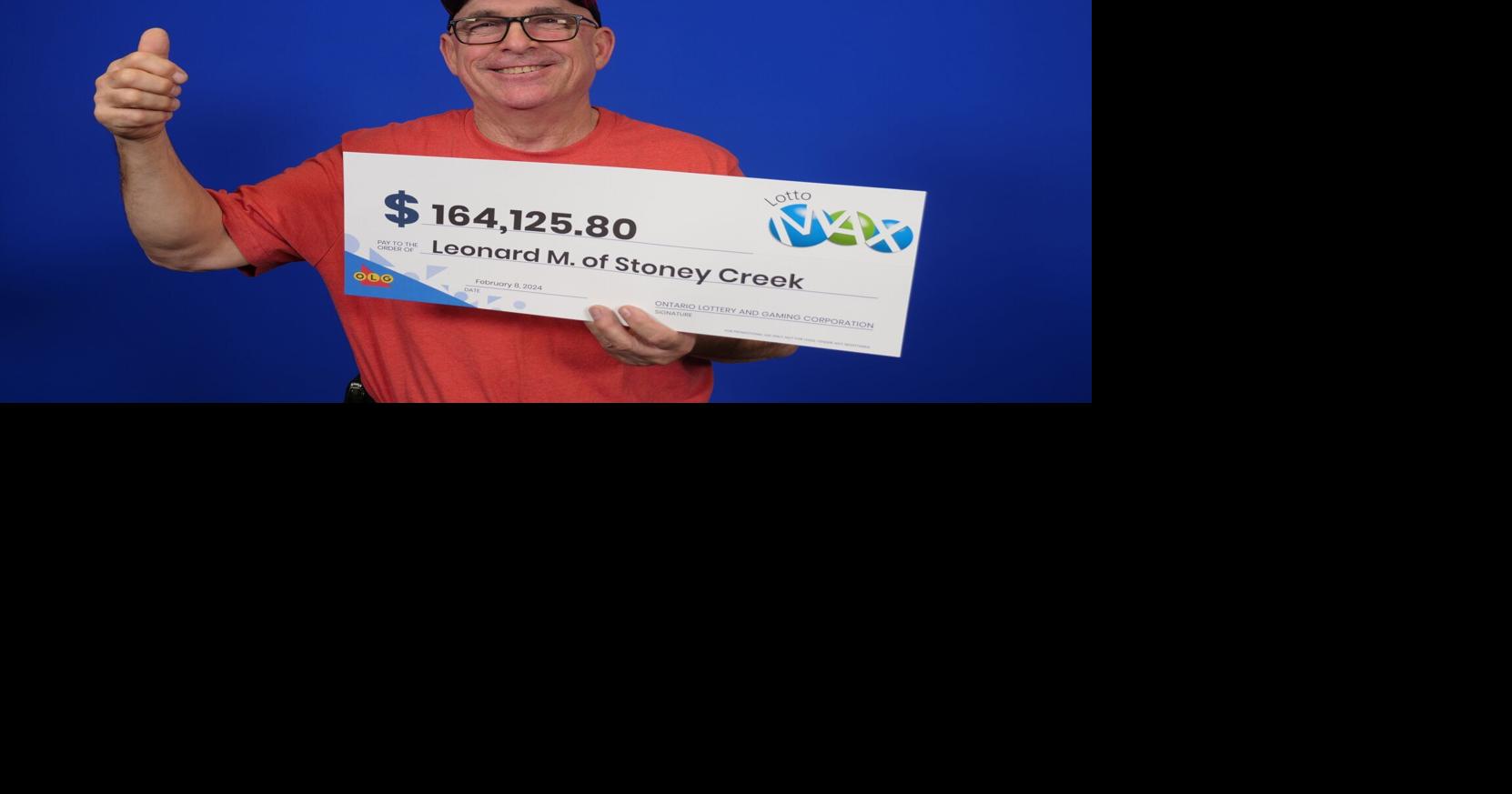 Stoney Creek man scores $164,000 on Lotto Max