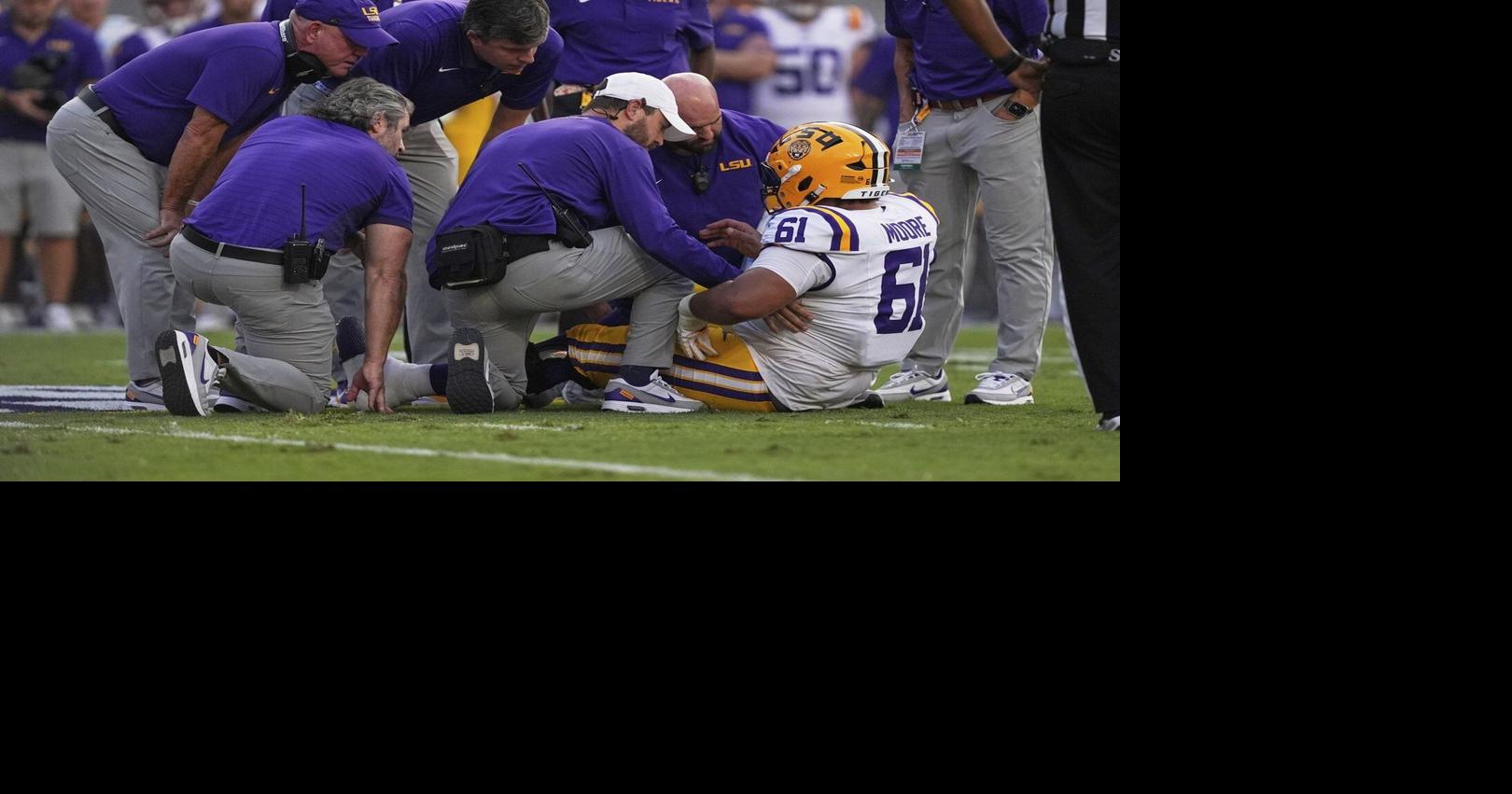 LSU center Braelin Moore and tight end Trey'Dez Green are questionable ...