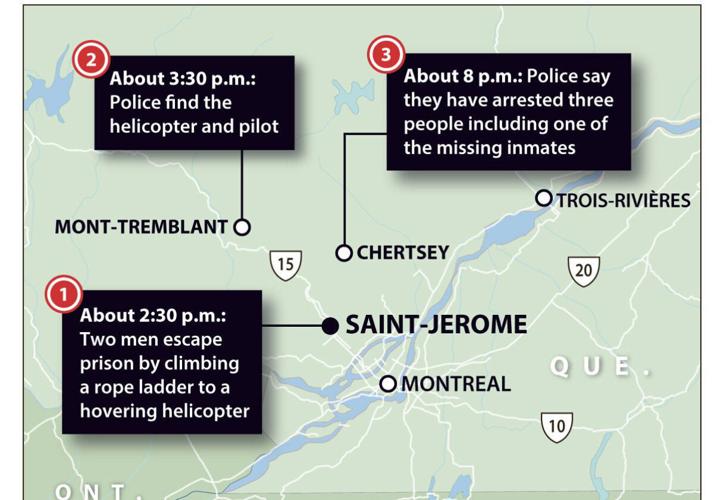 Anatomy of the helicopter prison break from Quebec detention centre