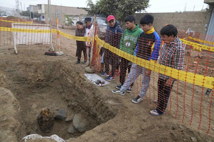 Utility workers uncover 1,000-year-old pre-Inca mummy in Peru's capital