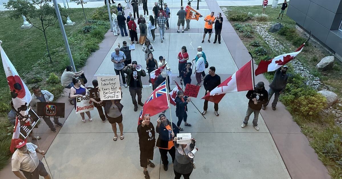 The protesters’ rally call — ‘protect the children’