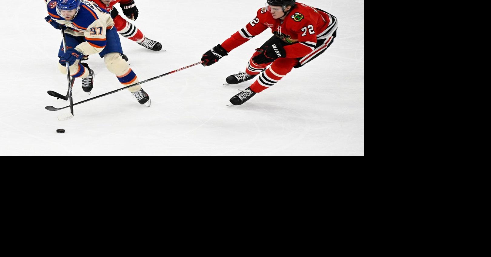 McDavid and Bouchard help Oilers beat the Blackhawks 4-1