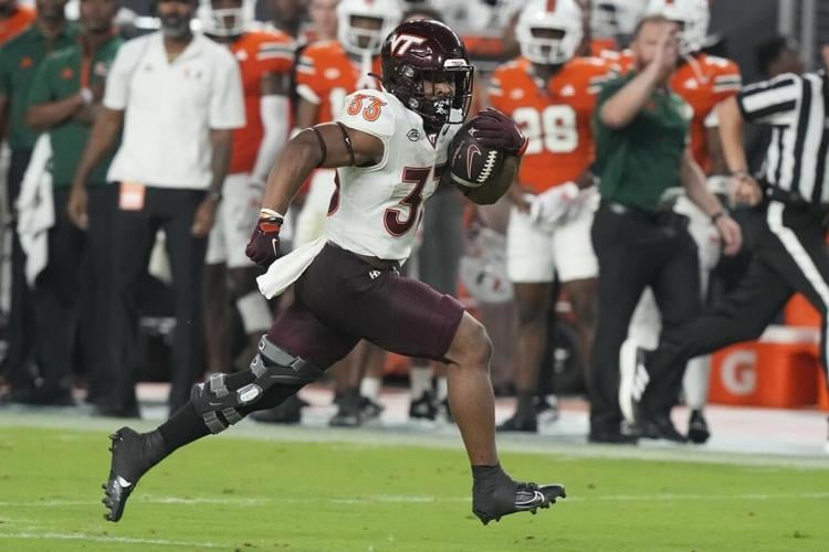 No. 7 Miami survives Virginia Tech 38-34 to remain unbeaten after Hail ...