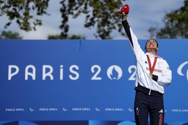 British cycling star Sarah Storey wins her 19th Paralympic gold