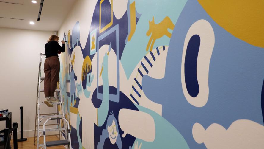 New mural brings colour to AGH’s Creative Lab