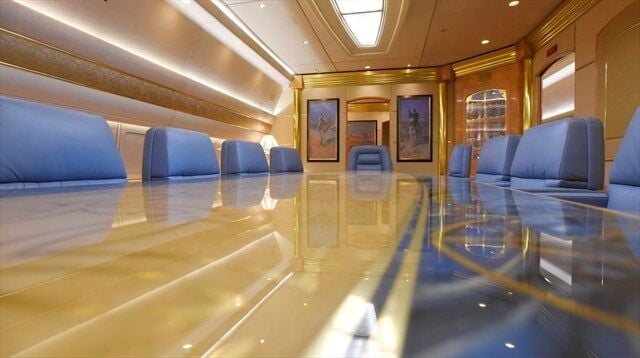 Qatar's Royal Family plane: Flying palace waits new owner at Hamilton ...