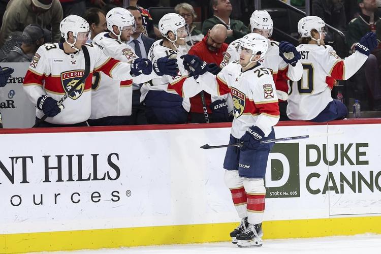 Matthew Tkachuk's 2 goals lead Panthers past Wild 6-1