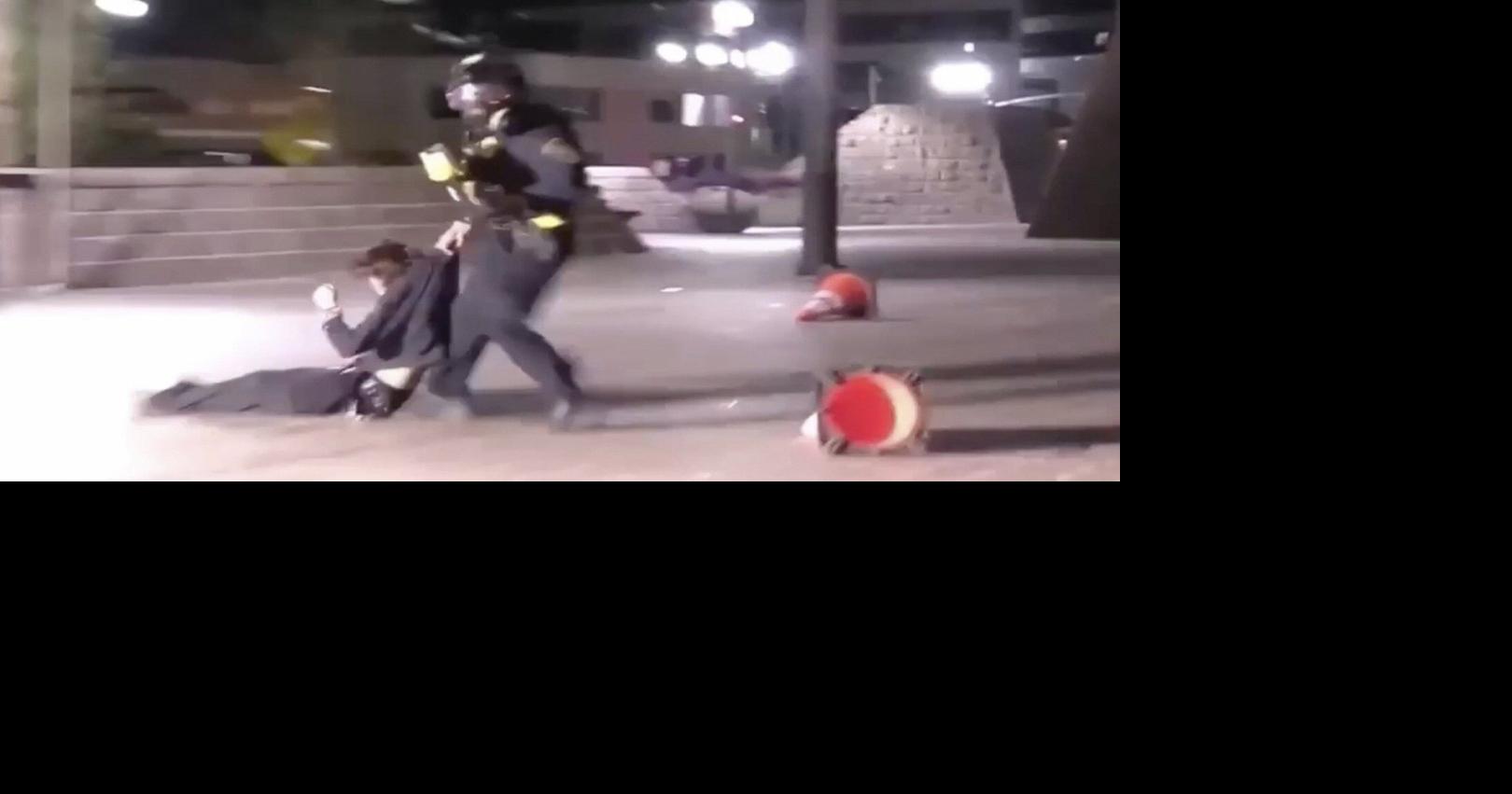 Demonstrator injured after federal agent fired projectile from close ...