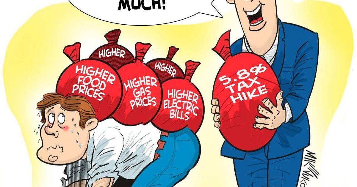 Cartoon: Hamilton taxes
