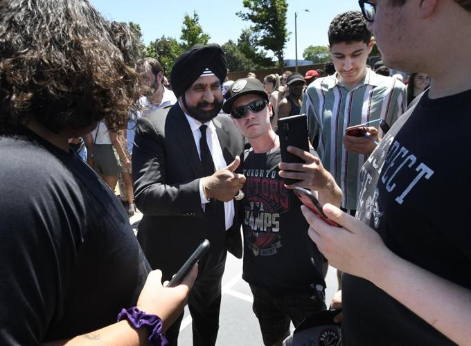 Woodlands Park ‘Rally Court’ gets celebrity tryout ahead of Arkells concert