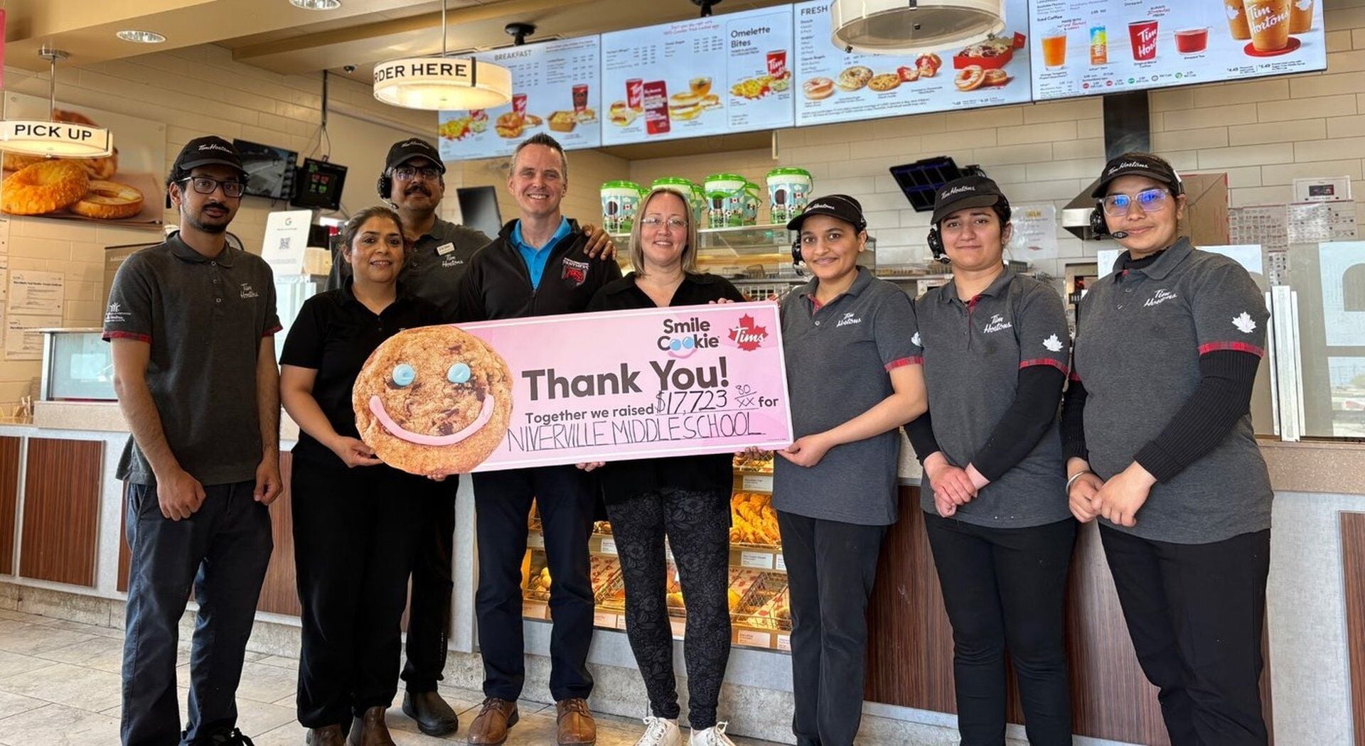 Middle school closer to play structure goal thanks to Smile Cookie campaign