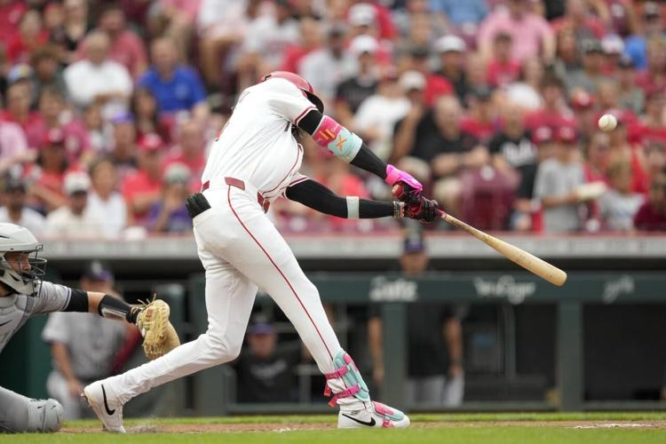 Will Benson's 3-run homer, 458-foot shot by rookie Rece Hinds lead Reds ...