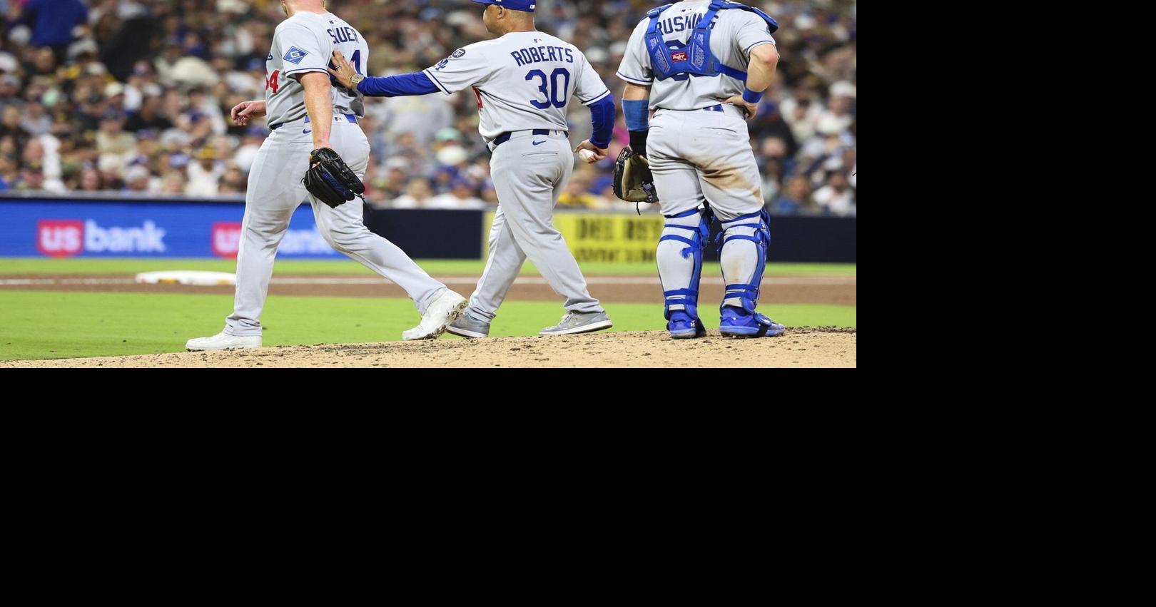 Dodgers' pitching injury woes culminate in a punt. Matt Sauer takes one ...