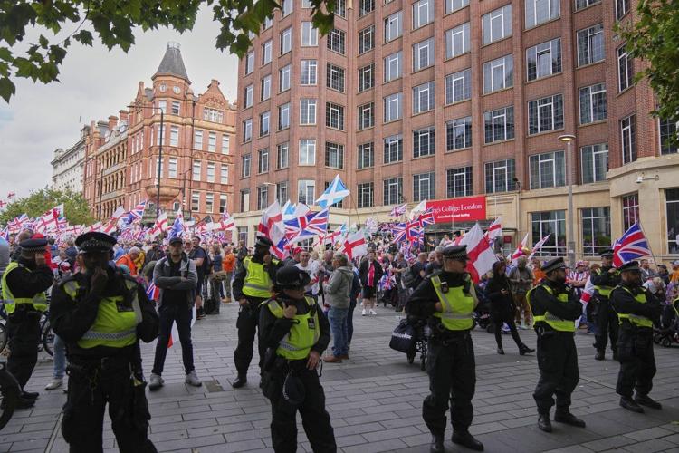 More than 100,000 attend London protest organized by far-right activist ...