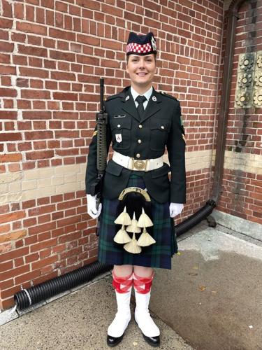 Hamilton Argylls march at funeral for the Queen in London