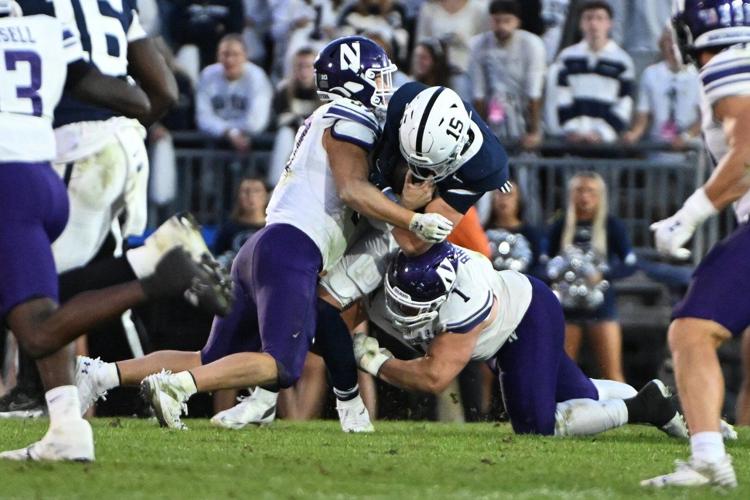 Penn State quarterback Drew Allar is out for the season with an injury