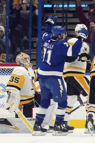 Vasilevskiy has 24 saves, Kucherov has a goal and assist as Lightning beat Penguins 3-1