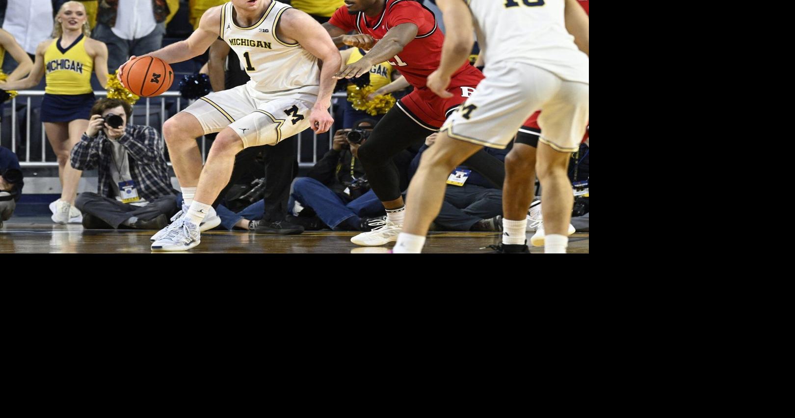 No. 15 Michigan beats Rutgers 84-82 on Burnett's 3-pointer at buzzer ...