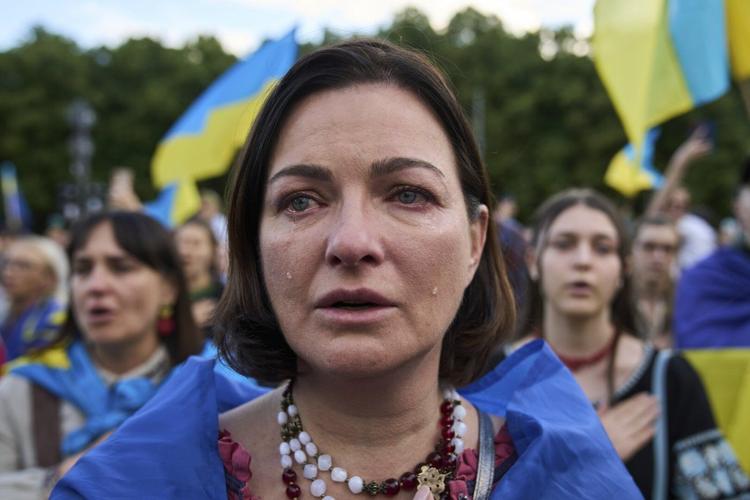 Photos show Europeans marking Ukraine’s Independence Day